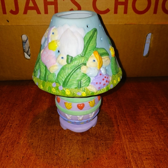 Handmade | Accents | Vintage Two Piece Tealite Candle Ceramic Easter ...